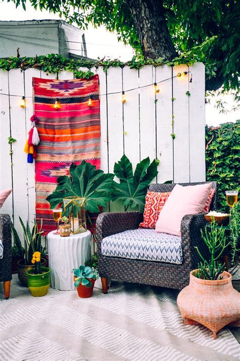 how to create your own perfect boho outdoor styled patio in 6 easy ways