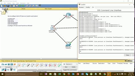 basic how to configure vlan trunking vtp server on switch