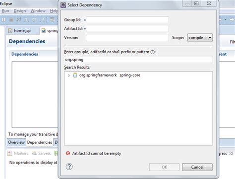 java eclipse maven not showing dependencies stack overflow