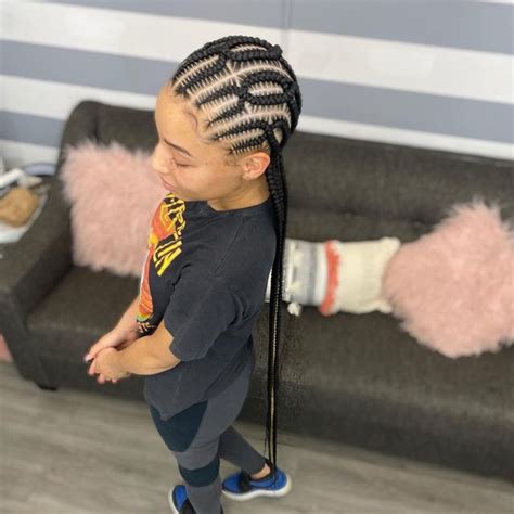 35 Beautiful Cornrow All Back Styles For 2023 Thrivenaija Feed In