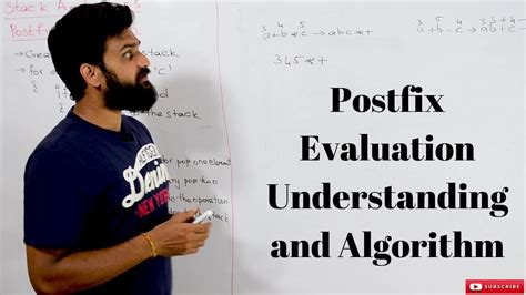 lesson 30 postfix evaluation understanding and algorithm learning