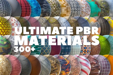 3d ultimate pbr materials 300 for unity cgtrader