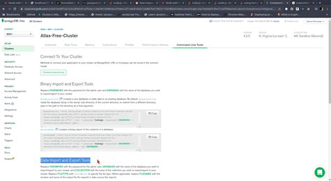 [solved] write the contents of the whole mongo database contents of