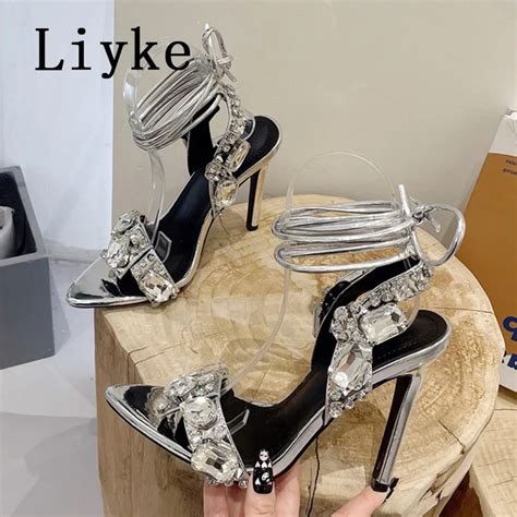 Liyke Size 35 42 Sexy Pointed Toe Fetish High Heels Women