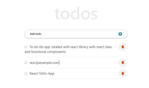 todo react js examples