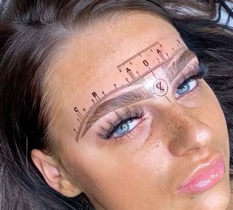 50pcs Eyebrow Mapping Rulers In 2021 Eyebrow Mapping Brow Mapping
