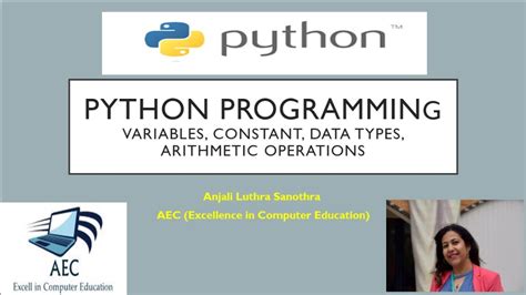 python tutorial for beginners lecture 2 variables