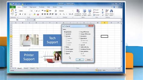 how to delete all pictures shapes and objects in excel youtube