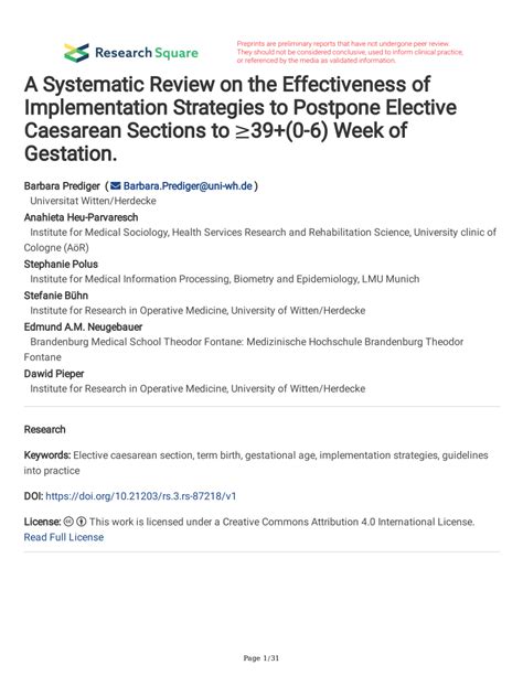 Pdf A Systematic Review On The Effectiveness Of Implementation