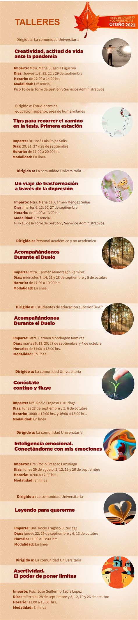 centro integral de psicología talleres y conferencias benemérita