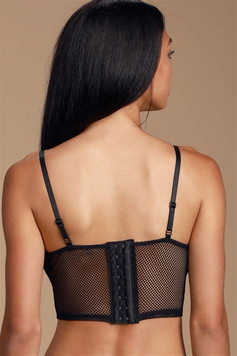 Sexy Black Bralette Sheer Mesh Bralette Underwire Bralette Lulus