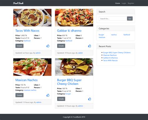 food bank management system in django source code and projects