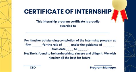 Internship Certificate Free Format 5 Samples And Pdf