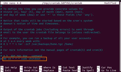 how to schedule reboot daily in linux