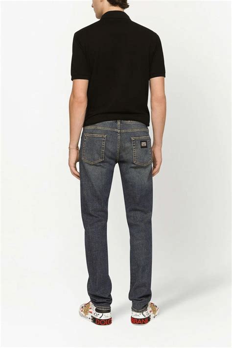 Dolce And Gabbana Dg Essentials Cotton Piqué Polo Shirt
