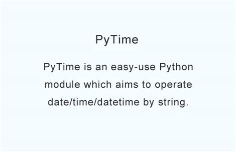 python datetimes made easy