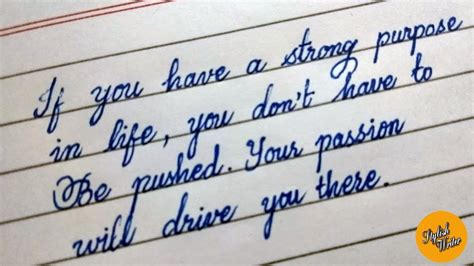 How To Write Beautiful Cursive Handwriting Neat Cursive Handwriting