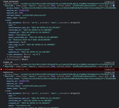 `refreshsession` returns `null` · issue 185 · supabase cli · github