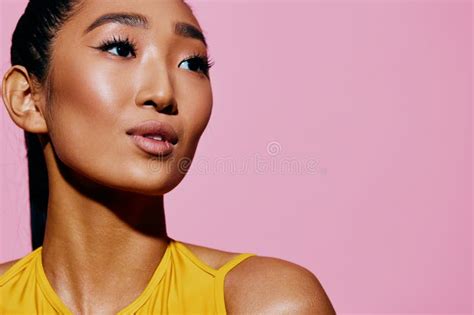 Woman Pink Cute Surprised Trendy Smile Fashion Lifestyle Yellow Pretty