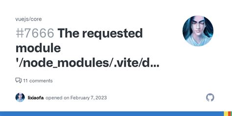 the requested module node modules vite deps vue jsv dba27df3 does