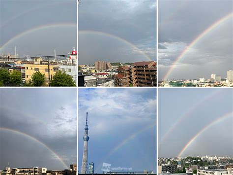 ウェザーニュース On Twitter ＜雷雨のあとに虹＞ 今日3日 金 の関東は広い範囲でどしゃ降りの雨となりました。発達した雨雲が東に