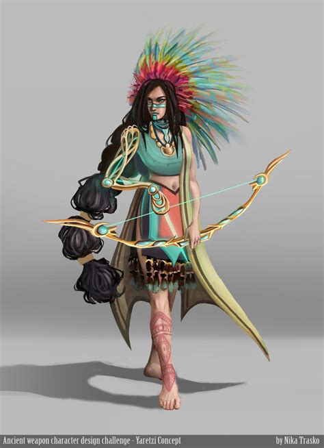 artstation character design yaretzi the mayan goddess nika trasko