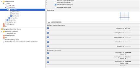 ios how to make a table view inside scroll view stack