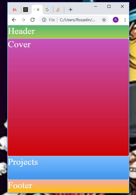 html white space at the bottom of a web page on low browser
