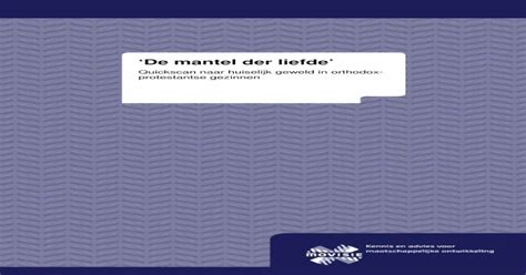 Pdf ‘de Mantel Der Liefde Movisie Dokumen Tips