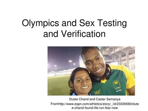 Ppt Olympics And Sex Testing And Verification Powerpoint Presentation