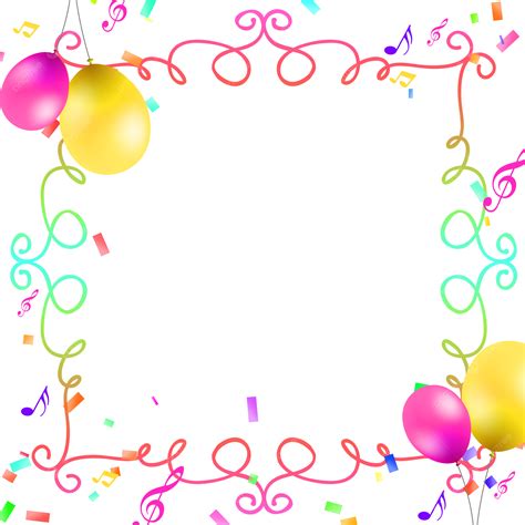 Quadro De Celebração Realista Para Aniversário Com Confete E Balão Ou