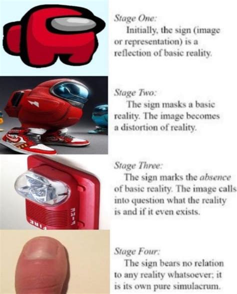 The Four Stages Of Amogus Things That Look Like Among Us Crewmates