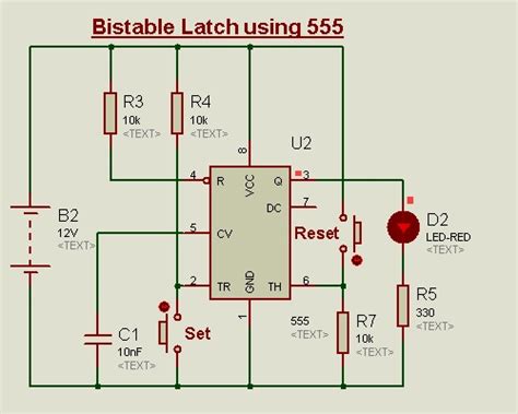 555 timer circuits in proteus