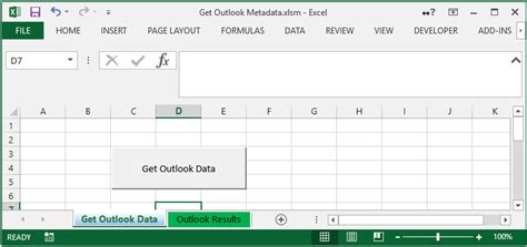 export outlook from to subject receive date and other meta data into