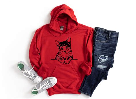 Cat Love Hoodie Cute Cat Hoodie Couple Hoodie Life With The Etsy