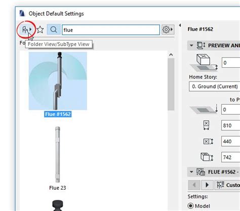 object default setting graphisoft community