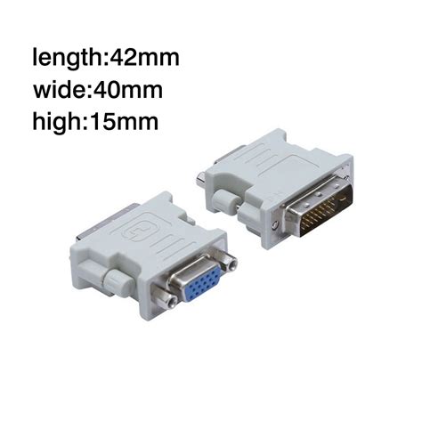 Dvi D Digital Dual Link Male 24 1 To Vga Female Adapter Computer