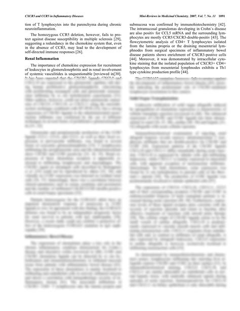 Solution Targeting Of Th1 Associated Chemokine Receptors Cxcr3 And
