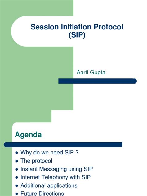 aarti sip pdf session initiation protocol communications protocols