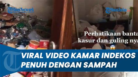 Viral Video Kamar Kos Dipenuhi Tumpukan Sampah Berbau Tidak Sedap