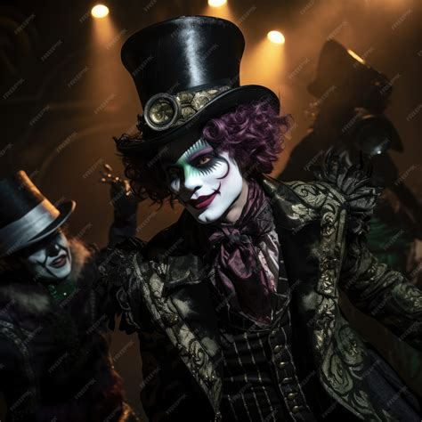 Free Ai Image People With Gothic Style Costumes And Make Up