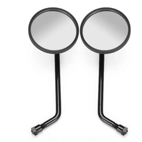 Retro Black Round Motorcycle Mirrors For Harley Davidson Sportster Ryca