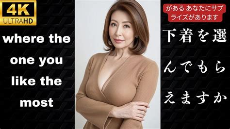 [ai Art] デジタルテクノロジー112、日本の熟女をai撮影した傑作 ブラジャーとショーツの作例 Youtube