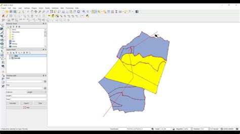 qgis split a polygon feature with a digitized line youtube