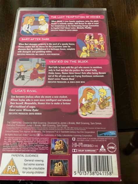 The Simpsons Sex Lies And The Simpsons Animated Vhs 1998 £0 99