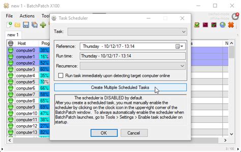 creating multiple scheduled tasks for a single computer