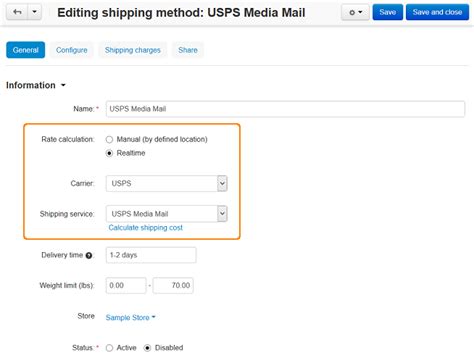 how to set up usps in cs cart — cs cart 4 15 x documentation