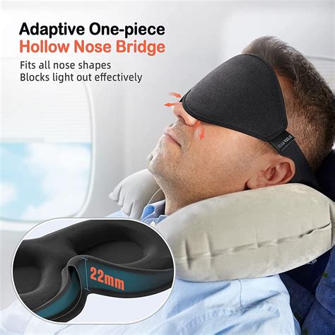 Litbear 3d Contoured Cup Sleep Mask For Side Sleepers Light Blocking