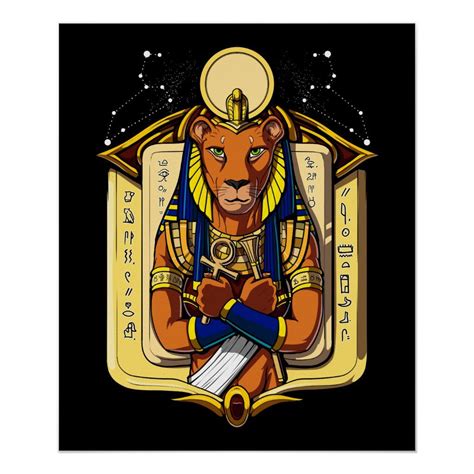 Egyptian Mythology Egyptian Goddess Sekhmet Bastet Frame Wall Decor