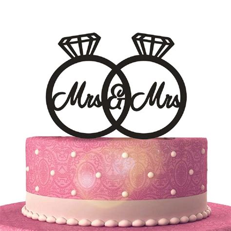 Funny Cake Topper Same Sex Wedding Cake Topper Lesbian Cake